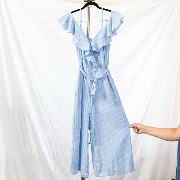 Umgee | Pants & Jumpsuits | Nwt Umgee Jumpsuit Romper Blue White ...